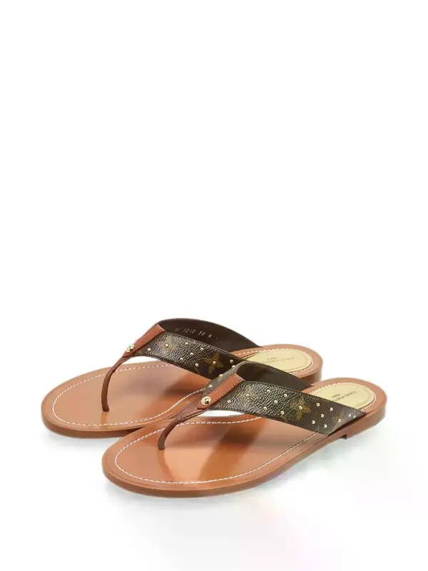 LOUIS VUITTON Monogram Sunny Thong Sandals