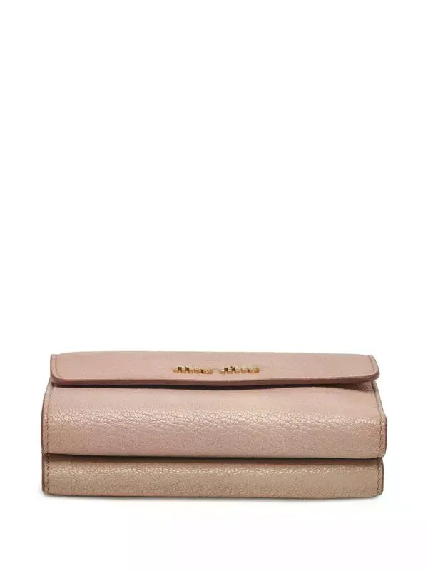 Miu Miu Logo-plaque Trifold Wallet
