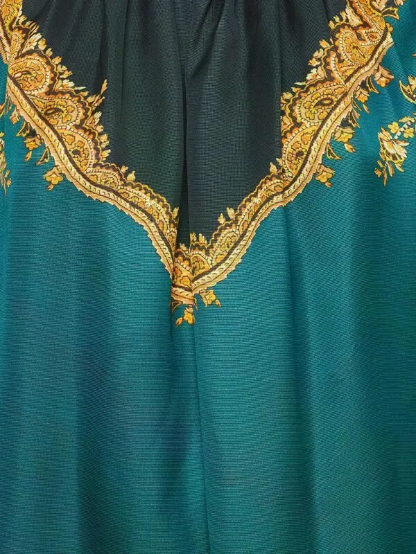 Etro 2013 Paisley-print Maxi Kaftan - Green