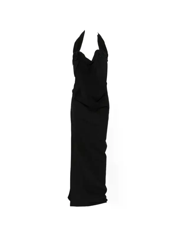 Magda Butrym Rosette-detail Draped Maxi Dress