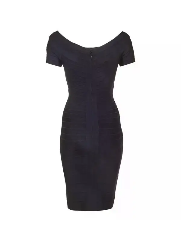 Herve Leger Bandage Short-sleeve Midi Dress