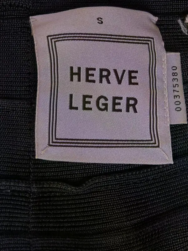 Herve Leger Bandage Short-sleeve Midi Dress