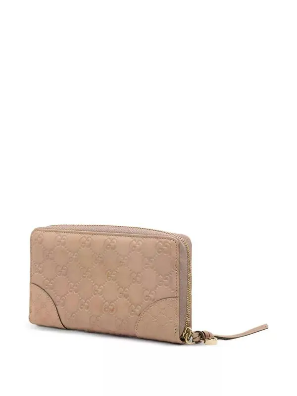 Gucci 2000-2015 Guccissima Bree Zip Around Wallet Long Wallets - Pink