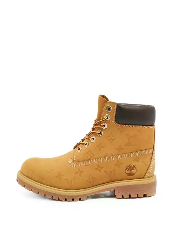 LOUIS VUITTON X Timberland Monogram Nubuck Leather Ankle Boots