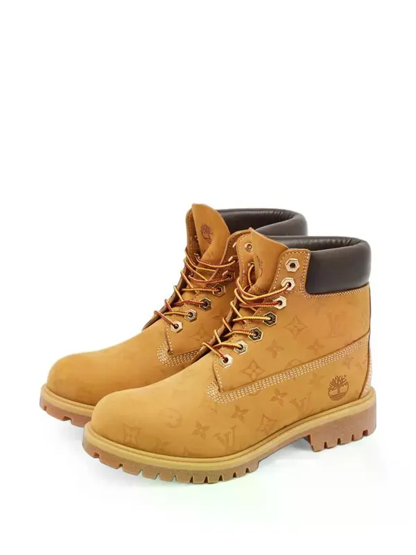 LOUIS VUITTON X Timberland Monogram Nubuck Leather Ankle Boots