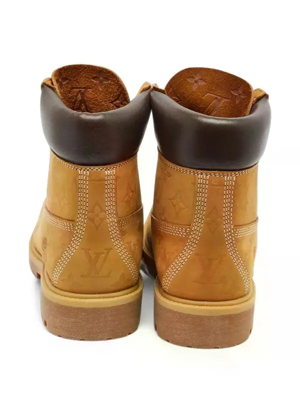 LOUIS VUITTON X Timberland Monogram Nubuck Leather Ankle Boots
