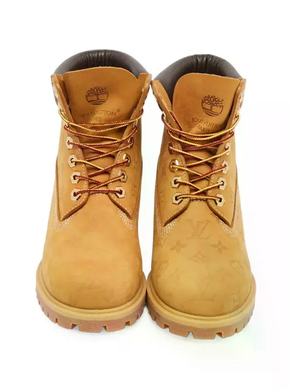 LOUIS VUITTON X Timberland Monogram Nubuck Leather Ankle Boots