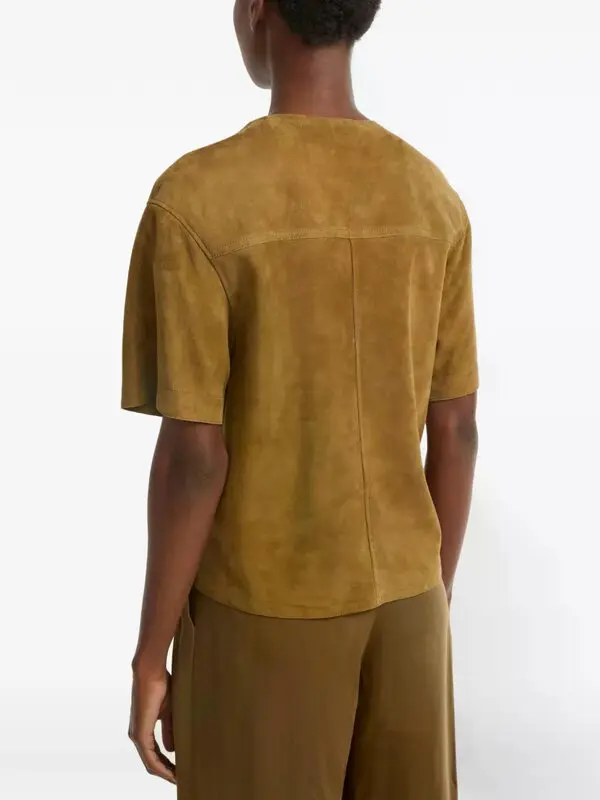 YVES SALOMON Double-sided V-neck Blouse