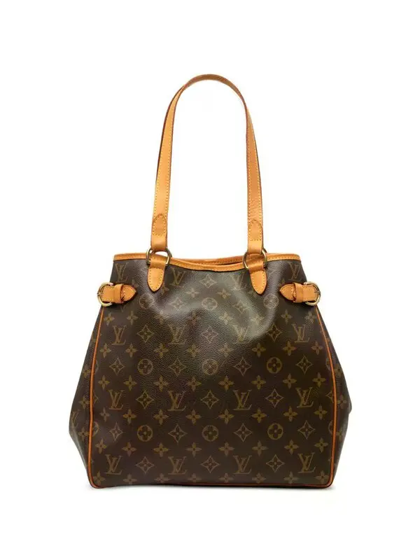 LOUIS VUITTON Monogram Batignolles Vertical Tote Bag - Brown