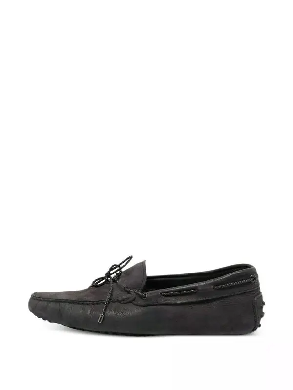 TOD'S Gommino Loafers With Bow Detail - Black
