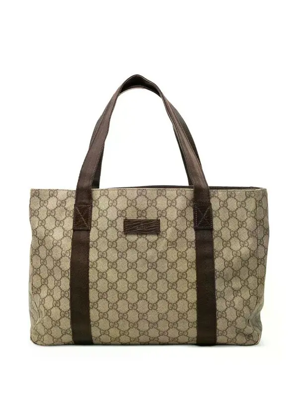 Gucci Gg Supreme Tote Bag - Neutrals