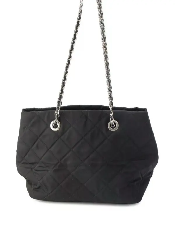Prada Quilted Nylon Convertible Tote Satchel