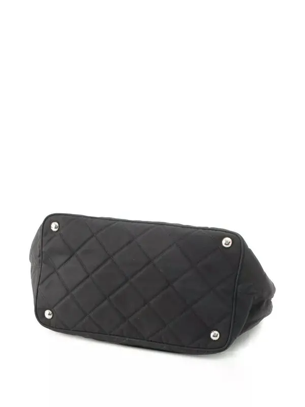 Prada Quilted Nylon Convertible Tote Satchel