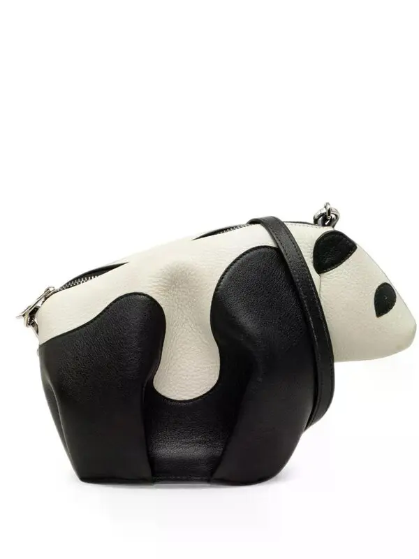 Loewe Leather Panda Bear Crossbody Bag