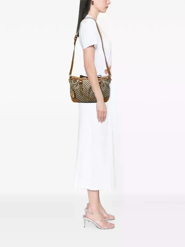 Gucci Diamante Canvas Sukey Satchel