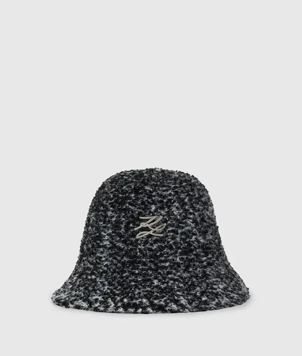 Karl Lagerfeld K/autograph Boucle Bucket Hat