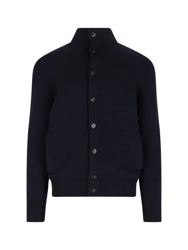 ZANONE Chioto" Virgin Wool Cardigan - Blue