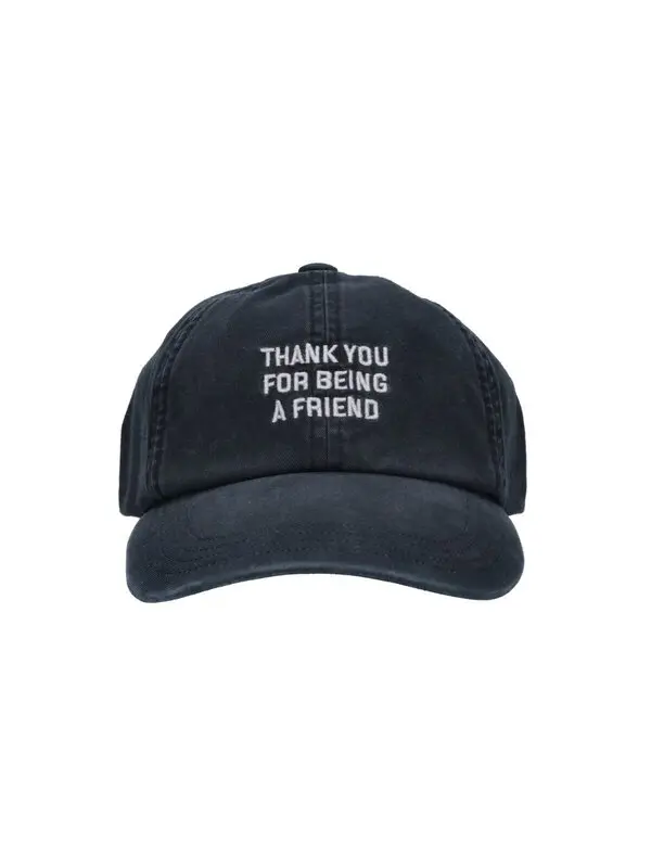 AMI Paris Cotton Baseball Cap - Black