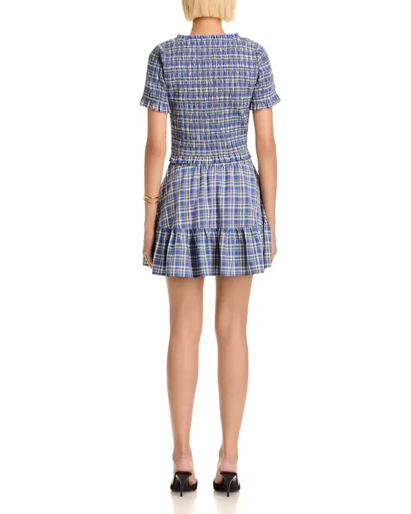 Aqua Plaid Mini Skirt Exclusive