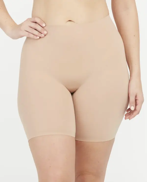 Spanx Spanxsmooth Fit-to-you Mid-thigh Short - Beige