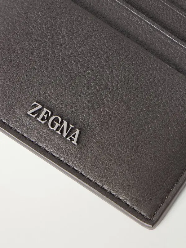 Zegna Secondskin Simple Logo-embellished Leather Billfold Wallet