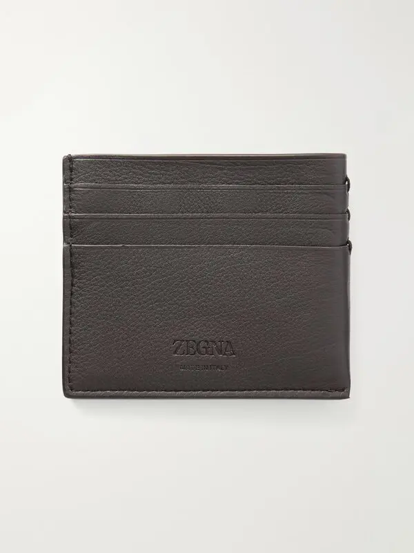Zegna Secondskin Simple Logo-embellished Leather Billfold Wallet