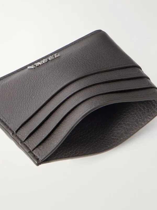 Zegna Secondskin Simple Logo-embellished Leather Billfold Wallet