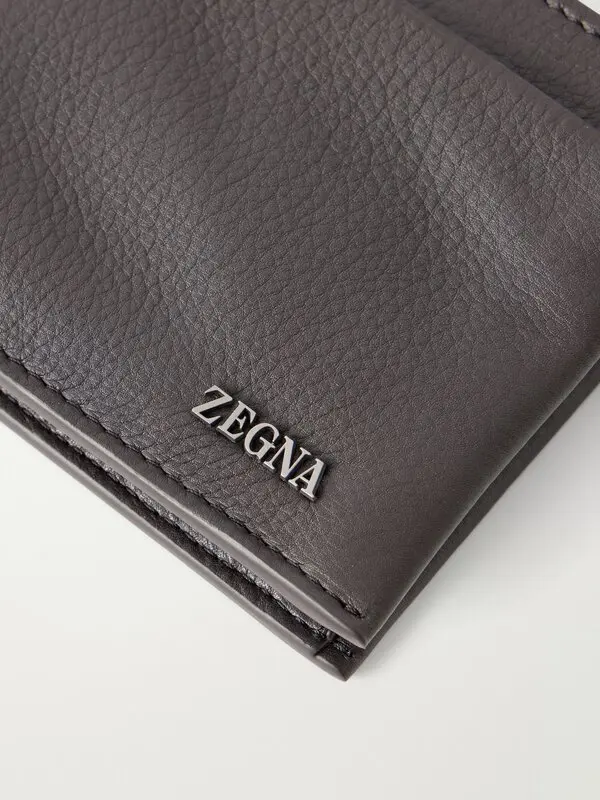 Zegna Secondskin Logo-embellished Leather Billfold Wallet