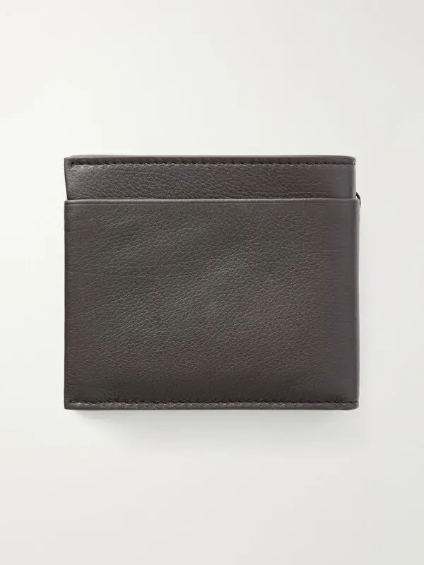 Zegna Secondskin Logo-embellished Leather Billfold Wallet