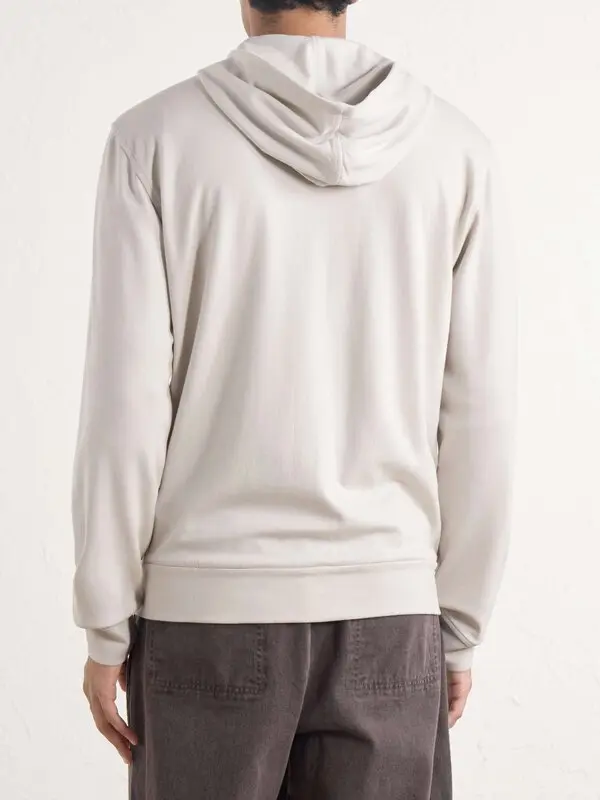 Orlebar Brown Mathers Wool-jersey Zip-up Hoodie - Beige