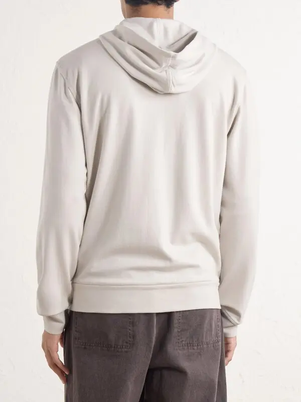 Orlebar Brown Mathers Wool-jersey Zip-up Hoodie - Neutrals