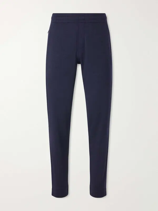 Orlebar Brown Struma Tapered Cotton-jersey Sweatpants - Navy