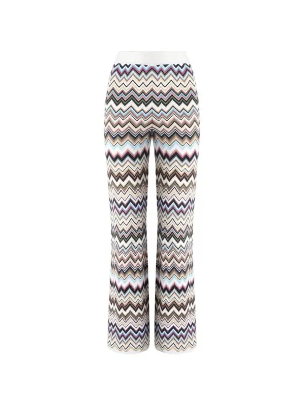 Missoni Zig Zag Motif Wool Trousers