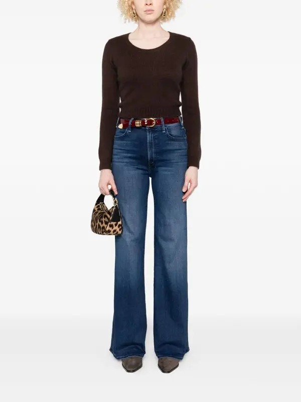 MOTHER The Hustler Roller Sneak Jeans - Blue
