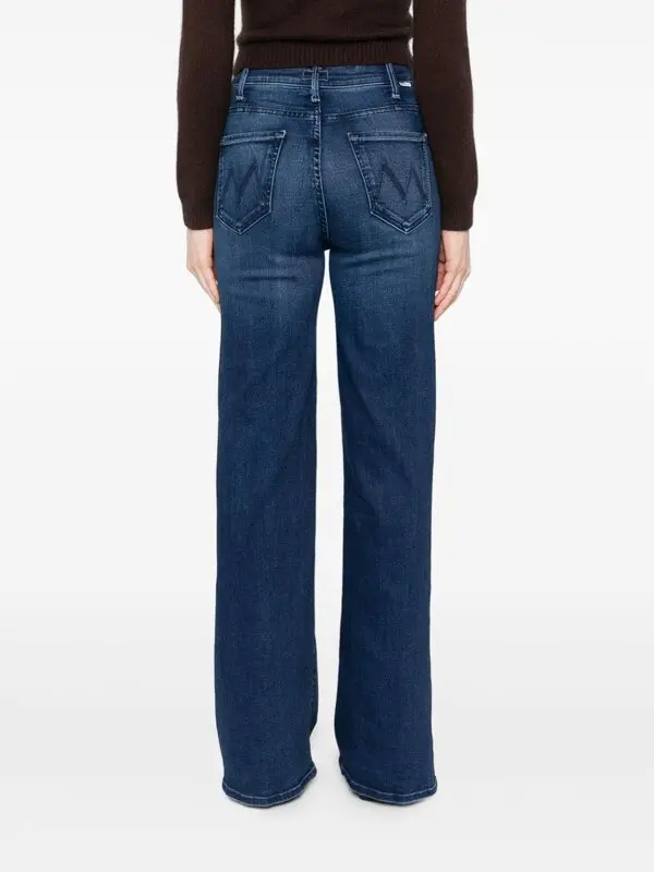 MOTHER The Hustler Roller Sneak Jeans - Blue