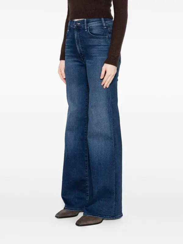 MOTHER The Hustler Roller Sneak Jeans - Blue