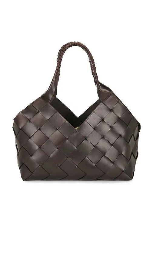 Dragon Diffusion Castello Shoulder Tote Bag In Brown - Dark Brown