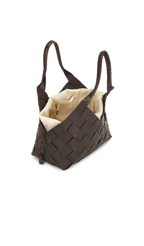 Dragon Diffusion Castello Shoulder Tote Bag In Brown - Dark Brown