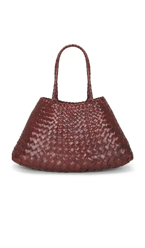Dragon Diffusion Santa Croce Big Bag In Burgundy - Bruciato