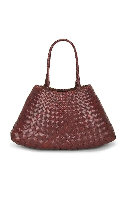 Dragon Diffusion Santa Croce Big Bag In Burgundy - Bruciato
