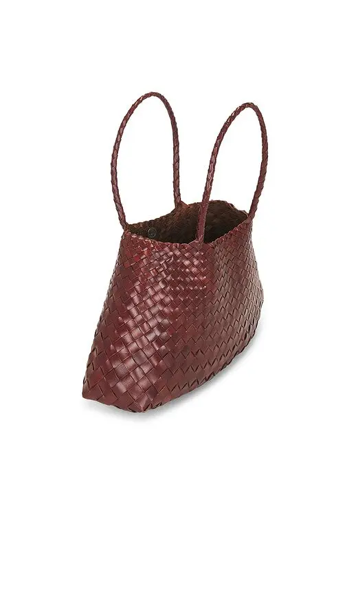 Dragon Diffusion Santa Croce Big Bag In Burgundy - Bruciato