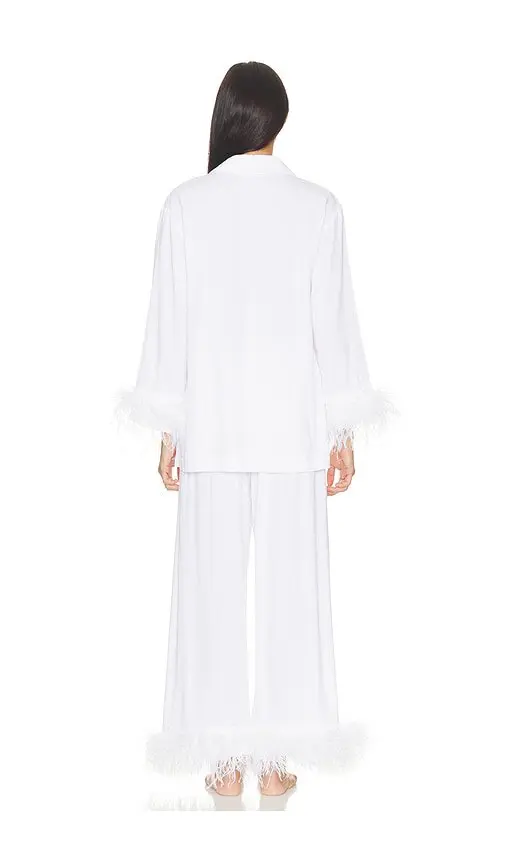 Sleeper Party Pajama Set With Detachable Feathers