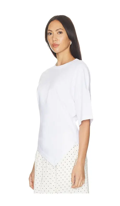 Enza Costa Supima Structured Jersey Assymetrical Tee
