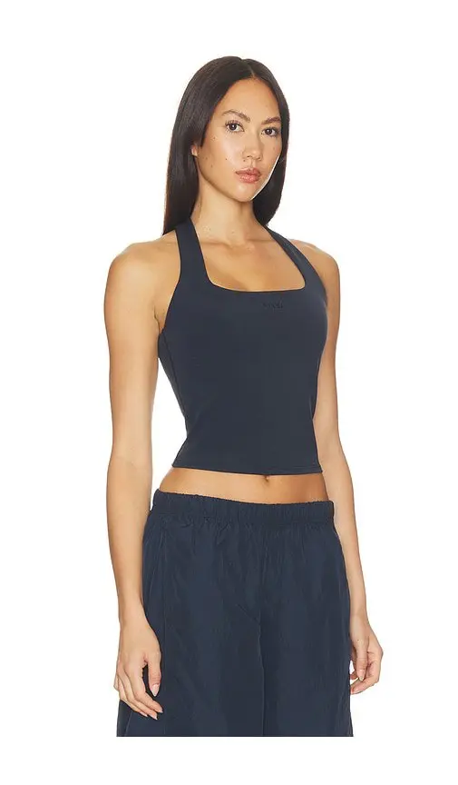 Vuori Alltheform Logo Tank Top In Navy