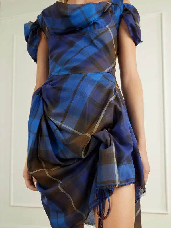 VIVIENNE WESTWOOD Buchanan Tartan Wool Mini Dress