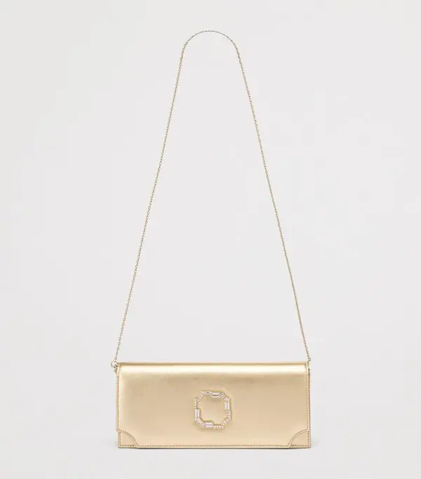 MALONE SOULIERS Metallic Leather Vivien Clutch Bag