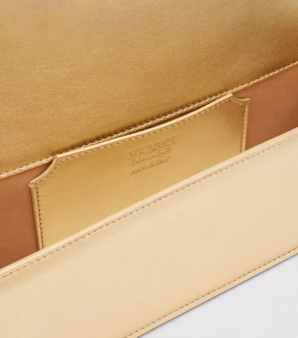 MALONE SOULIERS Metallic Leather Vivien Clutch Bag