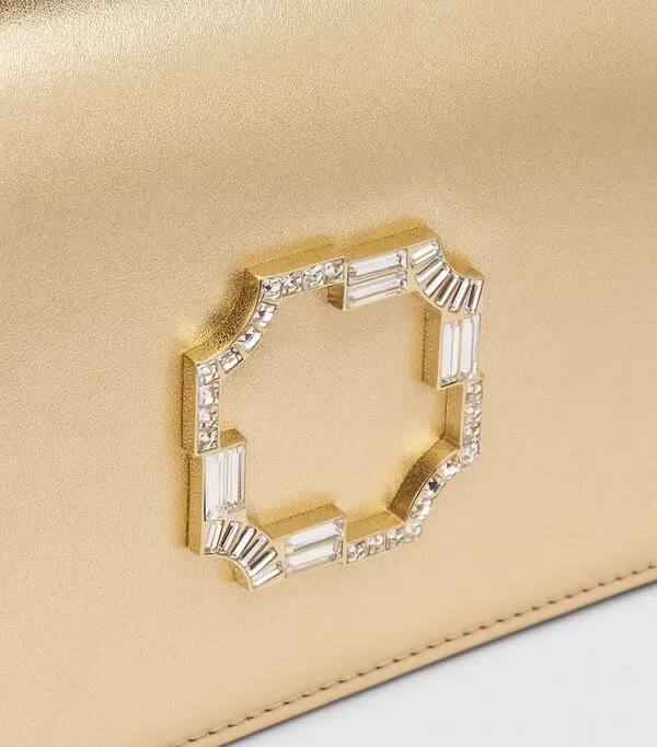 MALONE SOULIERS Metallic Leather Vivien Clutch Bag