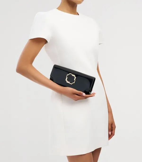 MALONE SOULIERS Patent Leather Vivien Chain Wallet