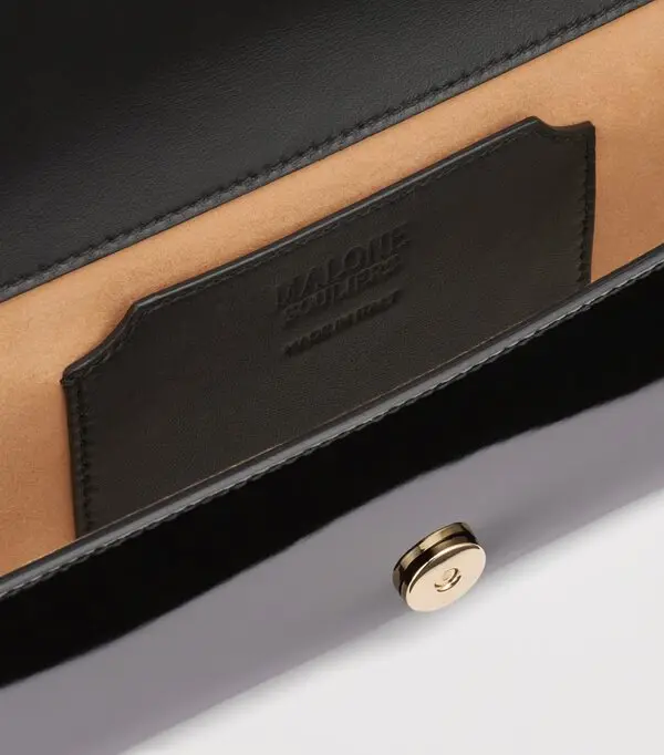 MALONE SOULIERS Patent Leather Vivien Chain Wallet